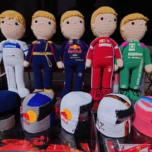 Charles Leclerc Ferrari F1 Formula 1 Racing Driver Crochet Plushie Doll ...
