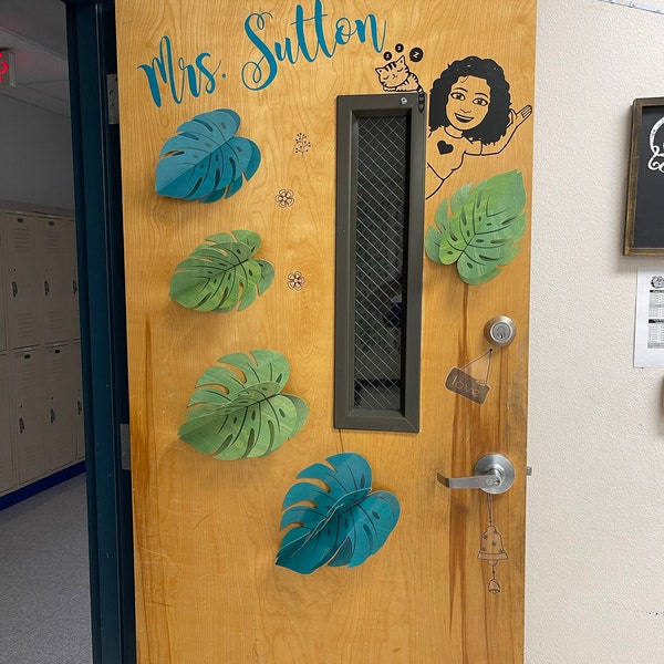 Teacher Name Vinyl Decal Classroom Door Decal Custom Whiteboard Decal ...