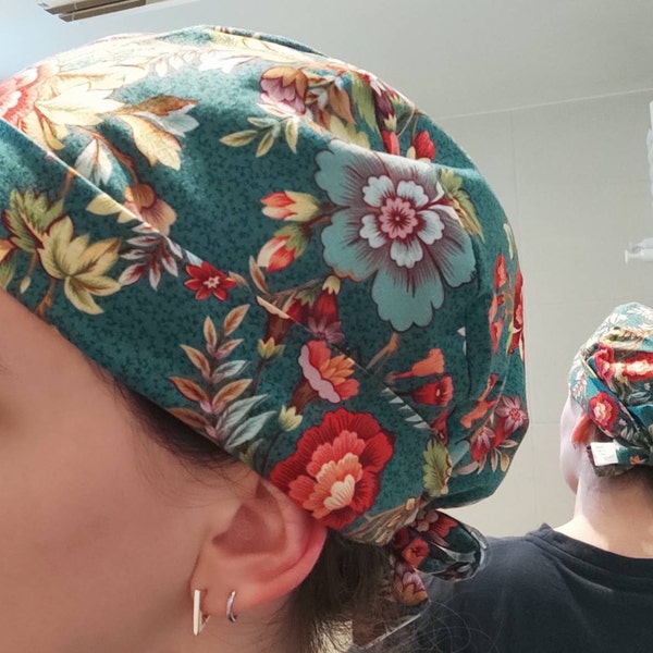 Unisex/men's Brains Scrub Hat or Surgical Cap With Tie Back, All Cotton ...