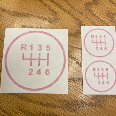 Shifter Vinyl Decal sticker, Car, Laptop, Window, Tumbler, Manual Jdm ...