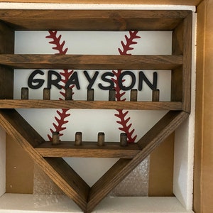 Softball Ring and Ribbon/medal Display SB2 - Etsy