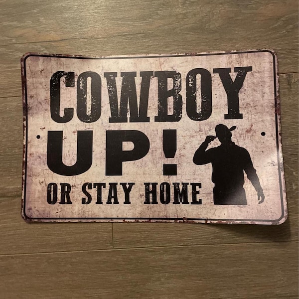 Cowboy up Sign - Ranch Decor - Ranch Sign - Cowboy Gift - Horse Sign ...