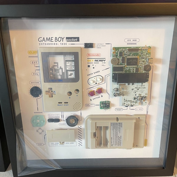 Framed Nintendo Game Boy Pocket Deconstructed Wall Art - Etsy