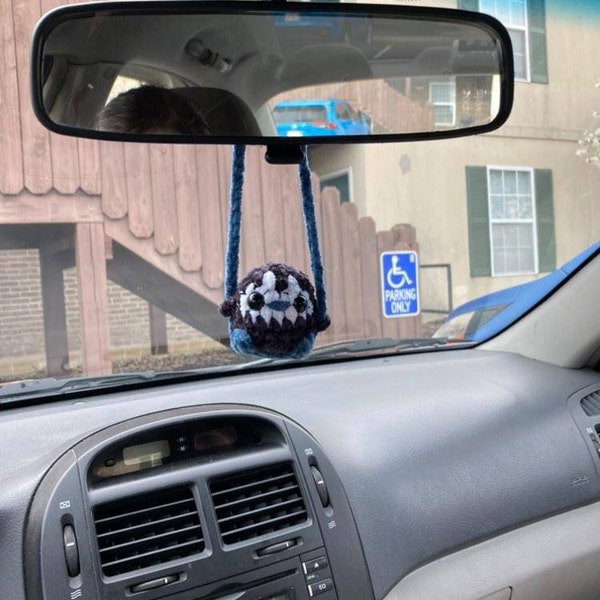 Crochet Ghost Car Mirror Hanger PDF PATTERN Fall Car Decor DIY Car ...
