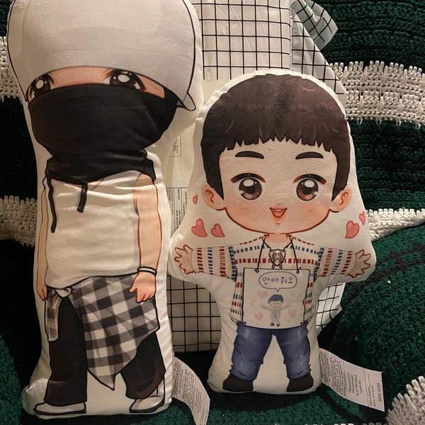 Jimin and Yoongi Rookie Actor of the Year Gold Frame Vinyl Waterpoof ...