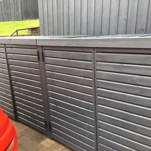 Planter With Fence/trellis Bin Screen Bin Blocker Patio Planter Divider ...