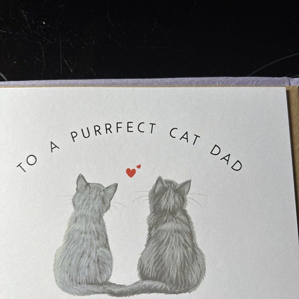 Personalised Choose the Cats Father's Day Card, From Two Cats, for Cat ...