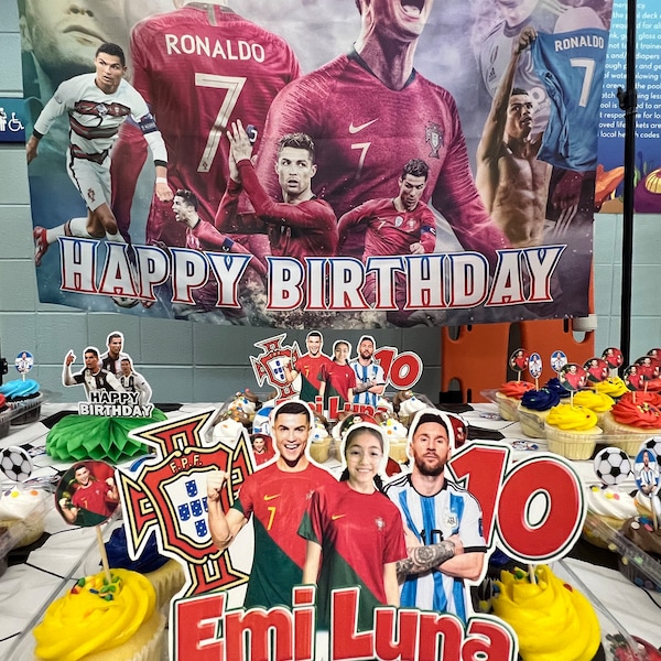 RONALDO PORTUGAL Cake Topper, CR7 Cake Topper, Portugal Cake Topper ...