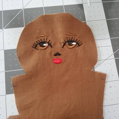 DOLL Face EMBROIDERY DESIGN .instant Download 5 Sizes for 4 X - Etsy