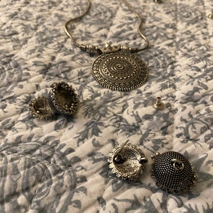 Bollywood Oxidized Silver Plated Handmade Wedding Jewelry Set/ Luxury ...