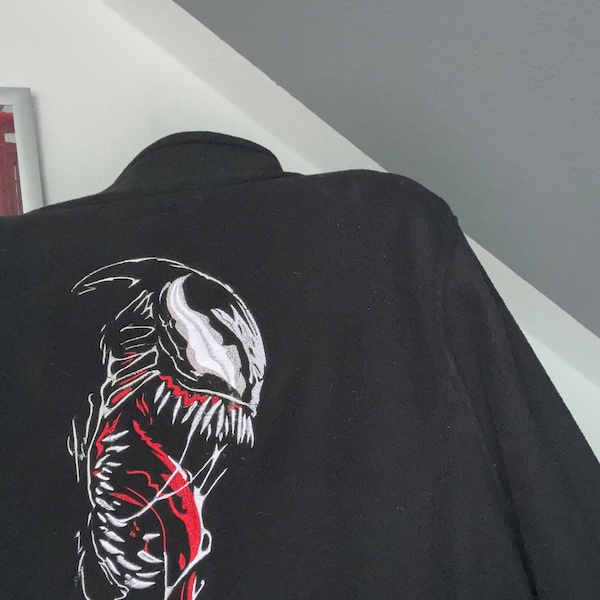 Venom Embroidery File Design Pattern 9 X4 in & 7 X 3.5 - Etsy