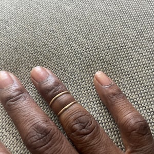 Set of 3 Mid Knuckle Rings 14K Gold Filled Stacking Rings, Midi Ring ...