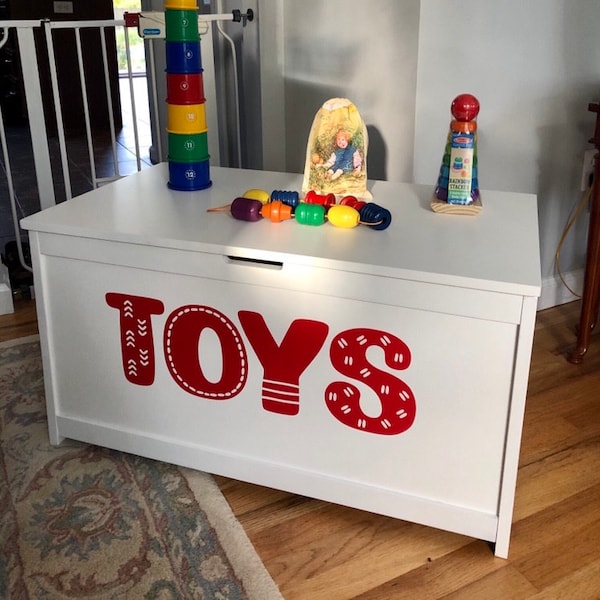 Toy Box Decal - TOYBOX NOT INCLUDED -toys Decal - Toybox Sticker - Toy ...