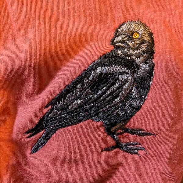 American Crow - Machine Embroidery Design - Etsy