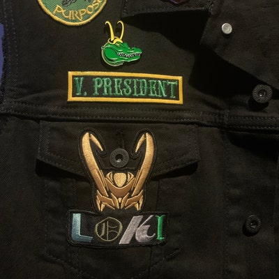In Stock Now HOOK & LOOP 4 Marvel Loki Disneyland Disneyworld Fabric ...