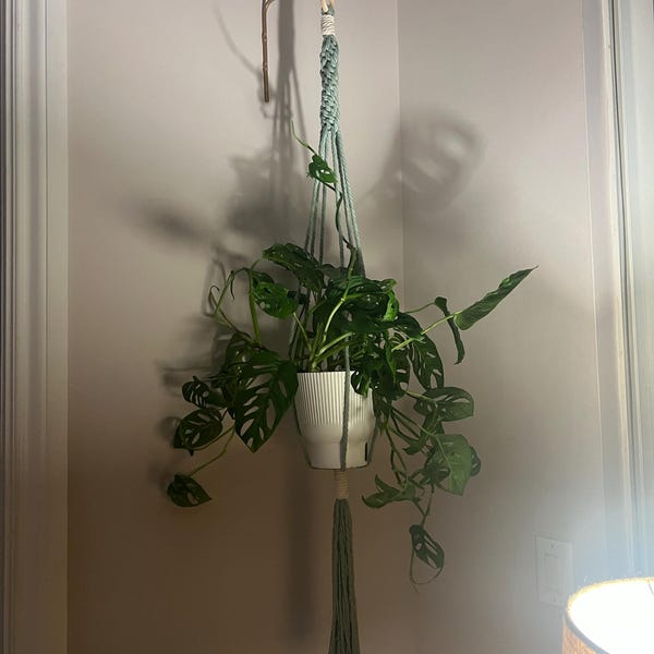 Macrame Stick Hoop Holder - Etsy