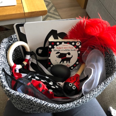 Large Newborn Sensory Baby Play Box - Etsy UK