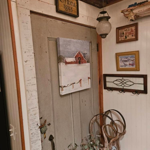 Custom Primitive Aged Farm Stand Menu Wood Sign With Rusty Chain Custom ...