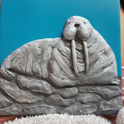 Metallic Grey Face/modern Mask /painted Face Relief /grey Mask/ Wall ...