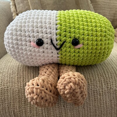 PATTERN ONLY Piper the Pill Pal Crochet Amigurumi English Pattern US ...