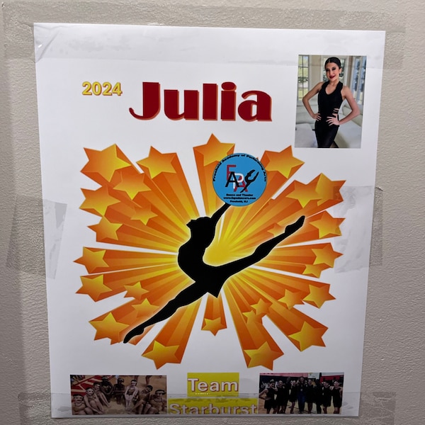 Personalized Swim Poster, Locker Sign and Hotel Door Sign With Swimmer ...