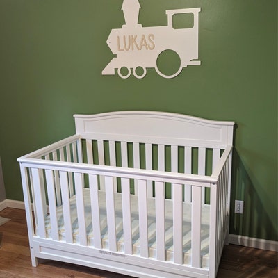 Train Wall Decor, Train Decor, Boy Nursery Name Sign, My First Year ...