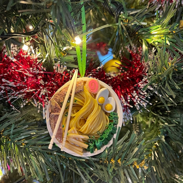 Japanese Ramen Christmas Ornament or Holiday Gift Tag or Fridge Magnet ...