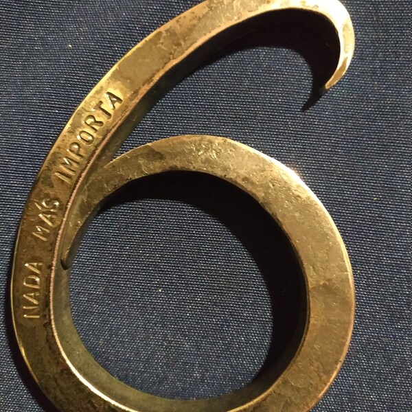 Forged Six, 6th Anniversary Gift, Iron Jewelry, Iron Anniversary, Iron ...