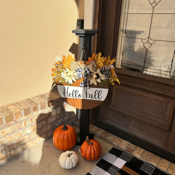 Welcome Sign With Post for Front Step or Porch - Etsy