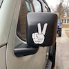 Right Hand Wave Mirror Decal: off Road Peace Sticker - Etsy