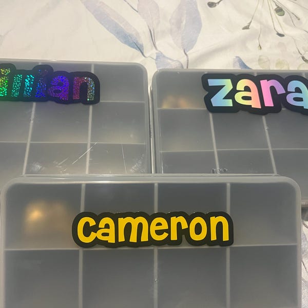 Iron on Vinyl Names HTV Any Word Decal Sticker Fabric T-shirts Make up ...