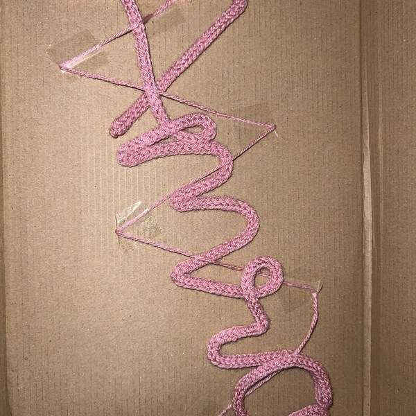 Personalised Knitted Wire Names Custom Wire Names Knitted Monogram Sign ...