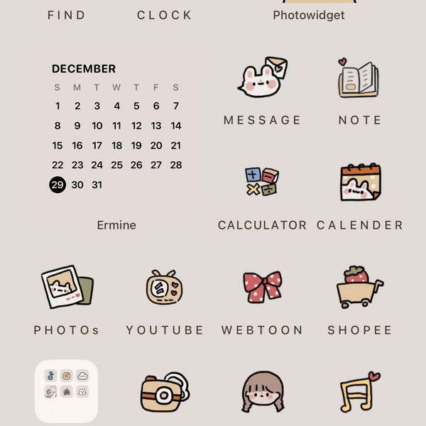 50+ Icon | Cute Small Girl | Ios Icons Pack, iPhone Theme, App Cover ...