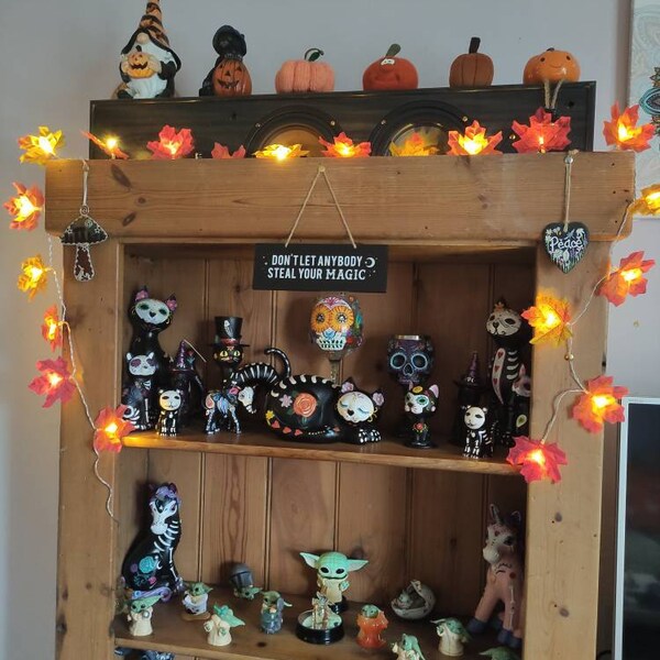 Black Vine Fairy Lights Gothic Wedding Table Decor Garland Dark ...