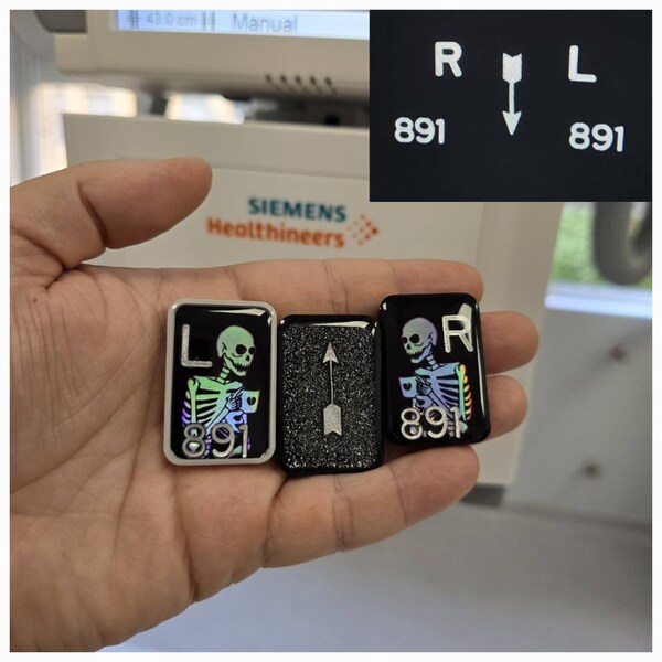 Holographic Skeleton X-ray Marker Set - Coffee Xray Markers With ...