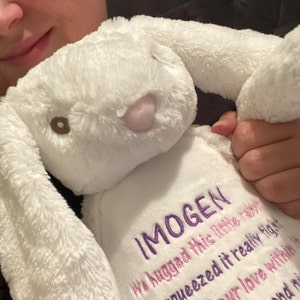 Personalised Embroidered Bunny Rabbit Teddy Bear Soft Toy New - Etsy