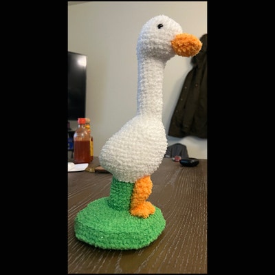 PATTERN ONLY Crochet Desk Goose PDF Pattern, Bonus: Rain Hat and Poncho ...