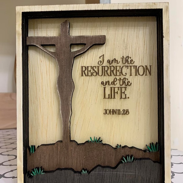 Easter Laser Cut File, Jesus Svg, Cross Laser Cut File, Glowforge File ...