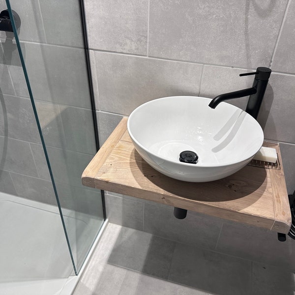 Rustic Wash Stand Sink Unit Handcrafted Basin Unit Wooden Vanity Rustic ...