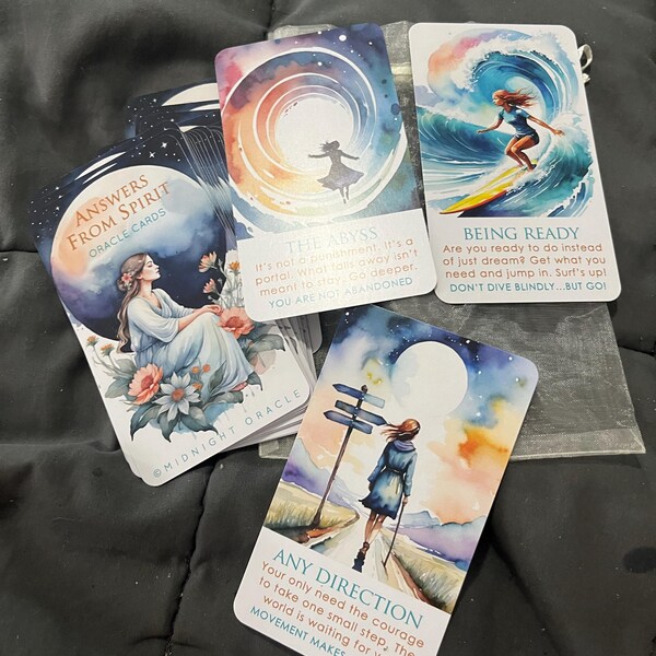 CUSTOM PREORDER: Guiding Insights Angel Oracle Deck With Celestial ...