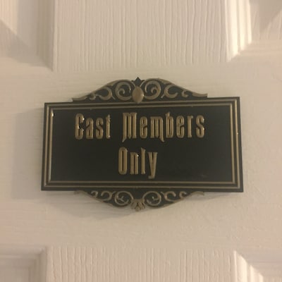 Disney Cast Members Only Sign / Plaque Inspired Magnet - Etsy