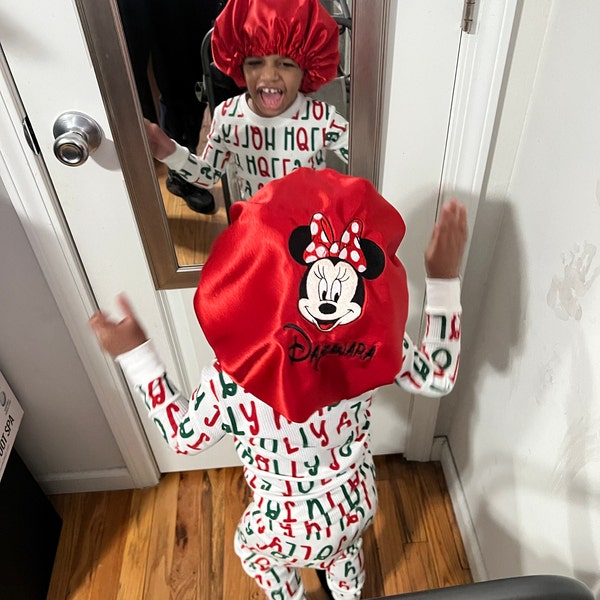 Custom Embroidered/satinlined/hair Bonnet/personalized W/name/teen ...