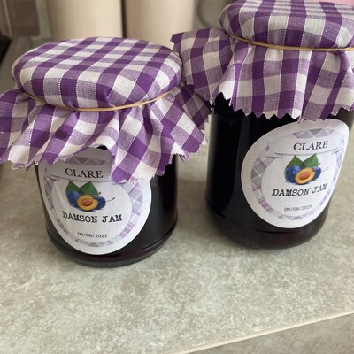 100 X Fabric Jam Jar Tops Wedding Jam Covers 3 Sizes Avalible - Etsy