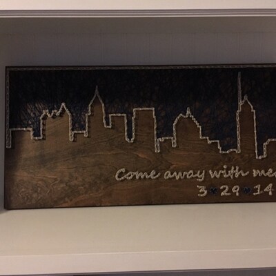 Custom City Skyline String Art - Etsy