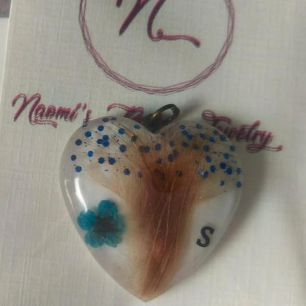 Personalised Hair Keepsake Memorial Necklace / Personalised Lock of ...
