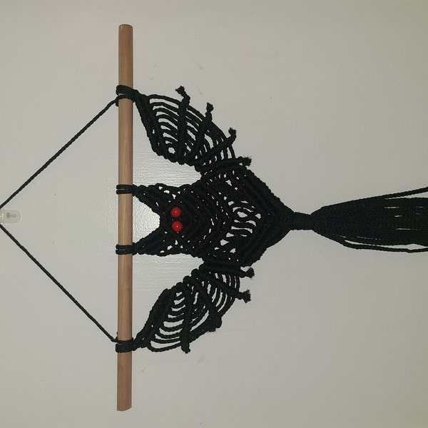 Macrame Bat Tutorial Pattern Digital Download, Whimsigoth, Witchy, Diy ...