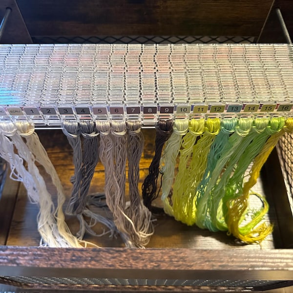 132-count Clear Acrylic Floss Chip Storage Box–ideal Gift for Stitchers ...