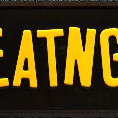 2 Fast 2 Furious Romes Eclipse H8TR Metal Stamped Replica Prop License ...