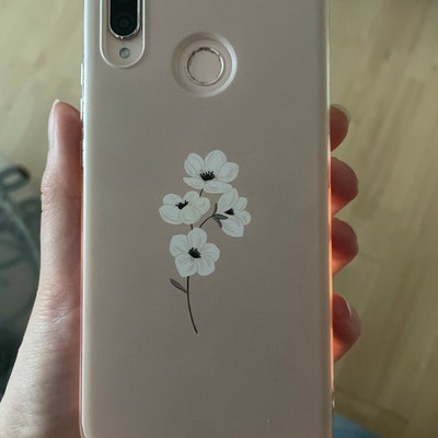 Minimalist Beige Phone Case Flowers Cover Fit for iPhone 15 Pro Max, 14 ...