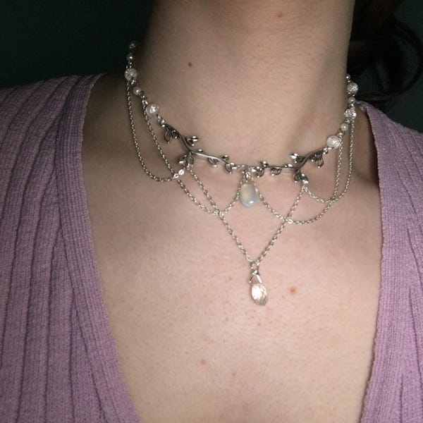 Exclusive Handmade Ethereal Delicate Dainty Elegant Silver Deep Blue ...